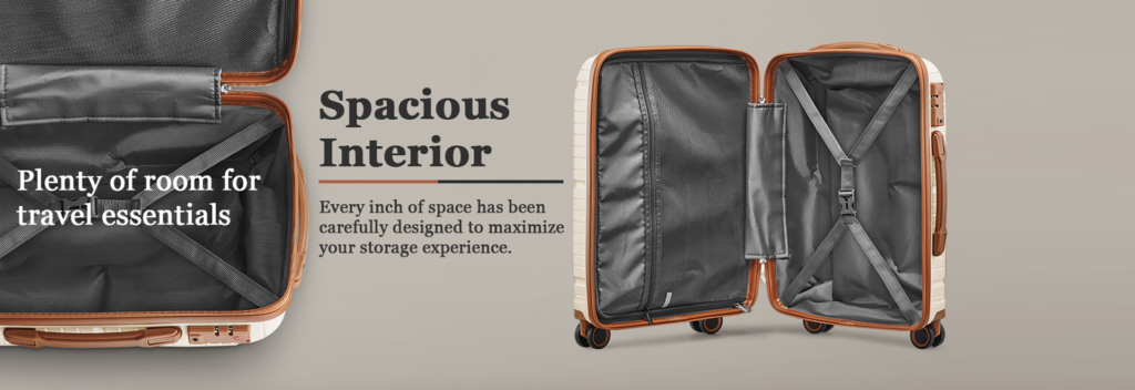 5 Piece Luggage Sets Hardshell Lightweight Suitcase | HX Leather Goods